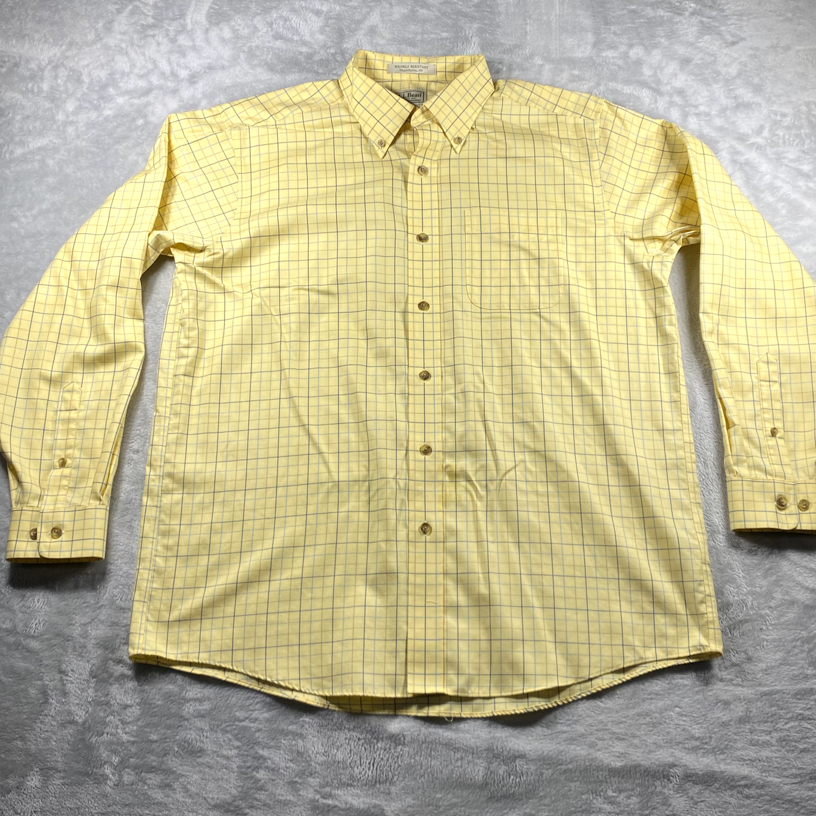LL Bean Mens Large Traditional Fit L/S Button Down Shirt LL Bean Mens Large Traditional Fit L/S Button Down Shirt