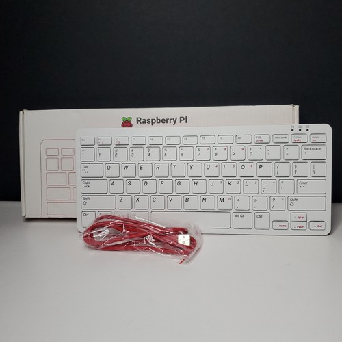 Keyboard Red White | Official Raspberry Pi
