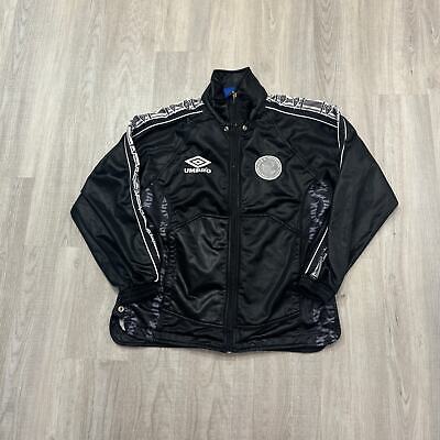Vintage Umbro Ajax Training Jacket Mens Large Black 90s Vintage Umbro Ajax Training Jacket Mens Large Black 90s