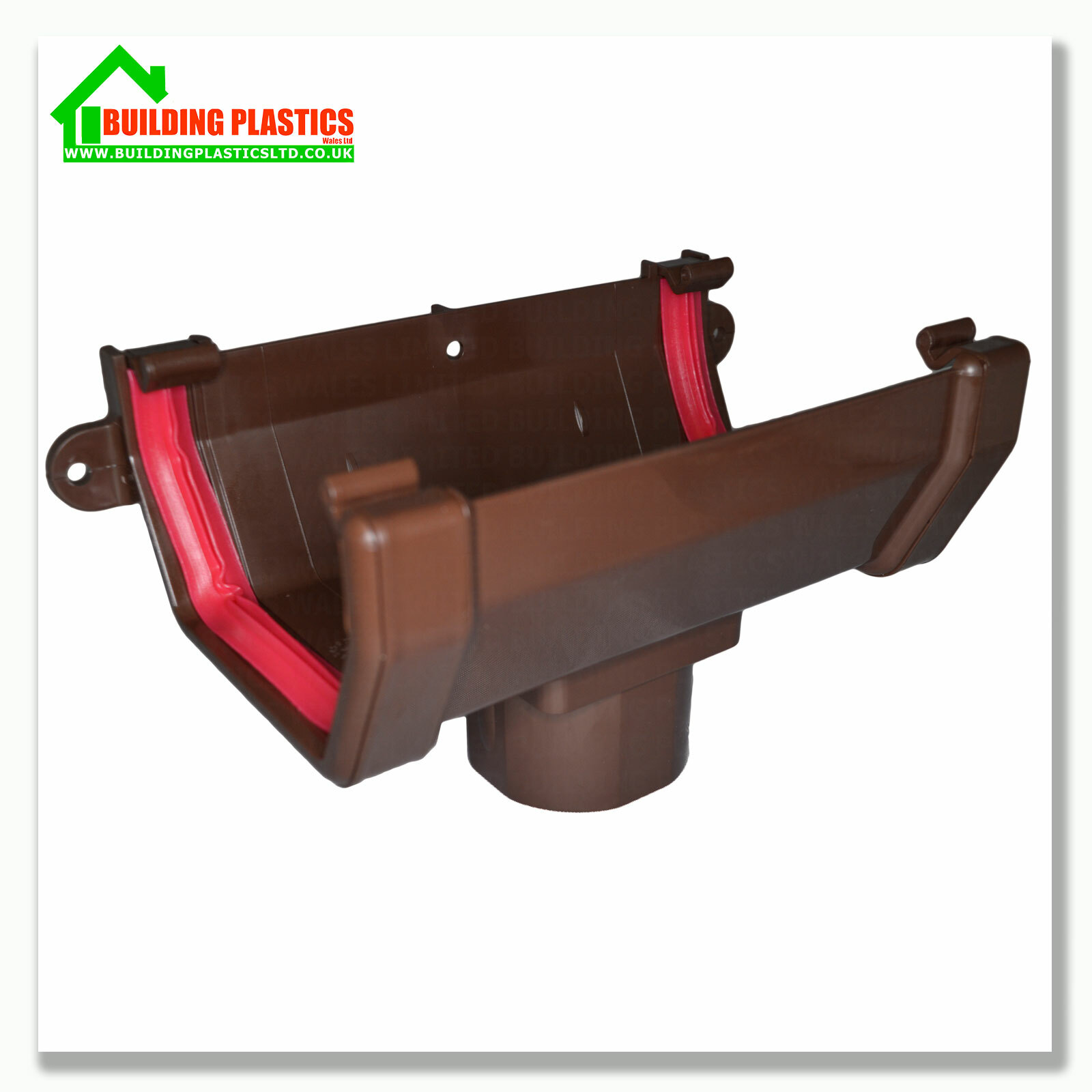 SQUARE LINE GUTTERING & FITTINGS BROWN | 114mm SYSTEM| FREEFLOW | eBay
