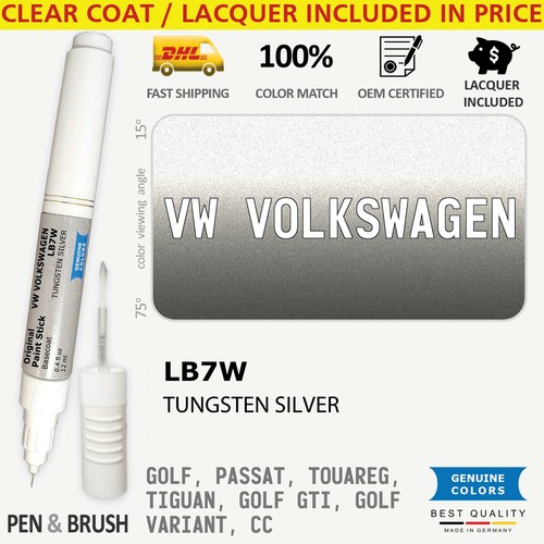 Lb7w Touch Up Paint For Vw Volkswagen Silver Golf Passat Touareg Tiguan ...