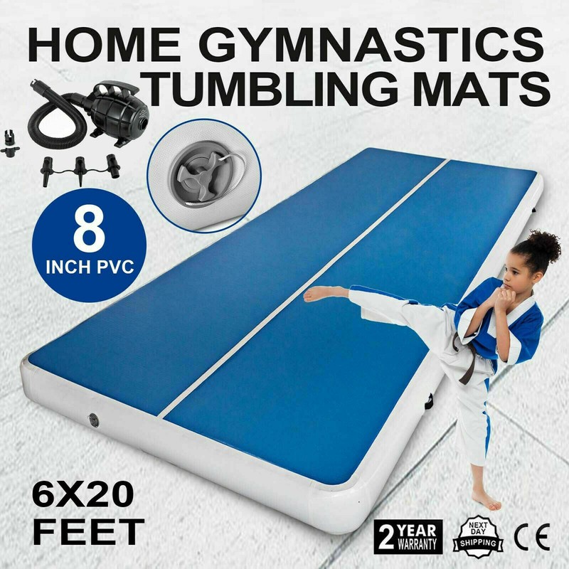 20X6.6FT Air GYM Track Inflatable Floor Gymnastics Tumbling Mat GYM+ ...