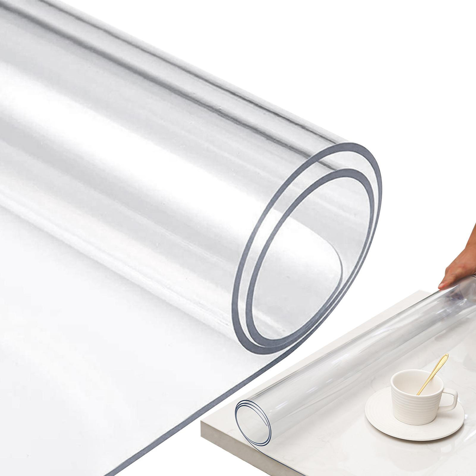 Mat Protector | Rectangle Waterproof Pvc Clear Transparent Tablecloth ...