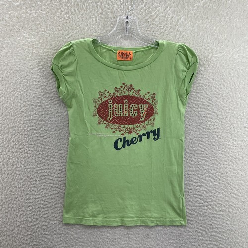 Y2K Vintage Juicy Couture Top Shirt S Small Green Rhinestone Y2K Vintage Juicy Couture Top Shirt S Small Green Rhinestone
