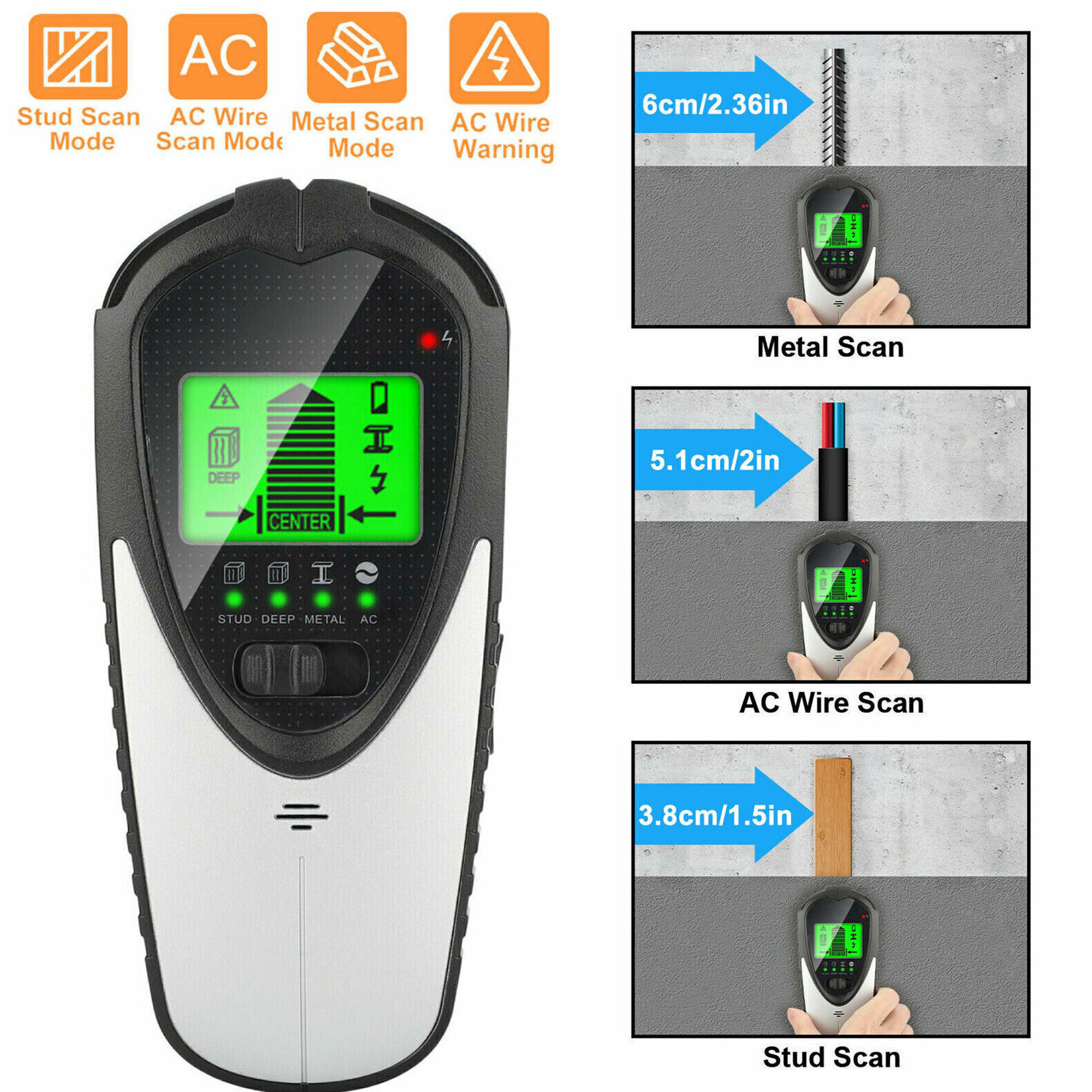 4 in 1 LCD Digital Stud Finder Wall