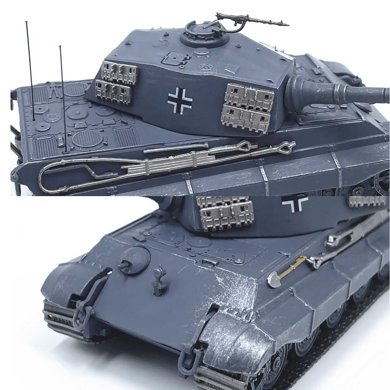 1:72 Alloy WWII German Berlin 1945 Tiger II Tank Model Display