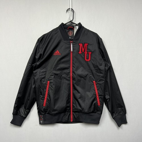 Adidas Manchester United Men's Size M Bomber Jacket Full Zip Adidas Manchester United Men's Size M Bomber Jacket Full Zip