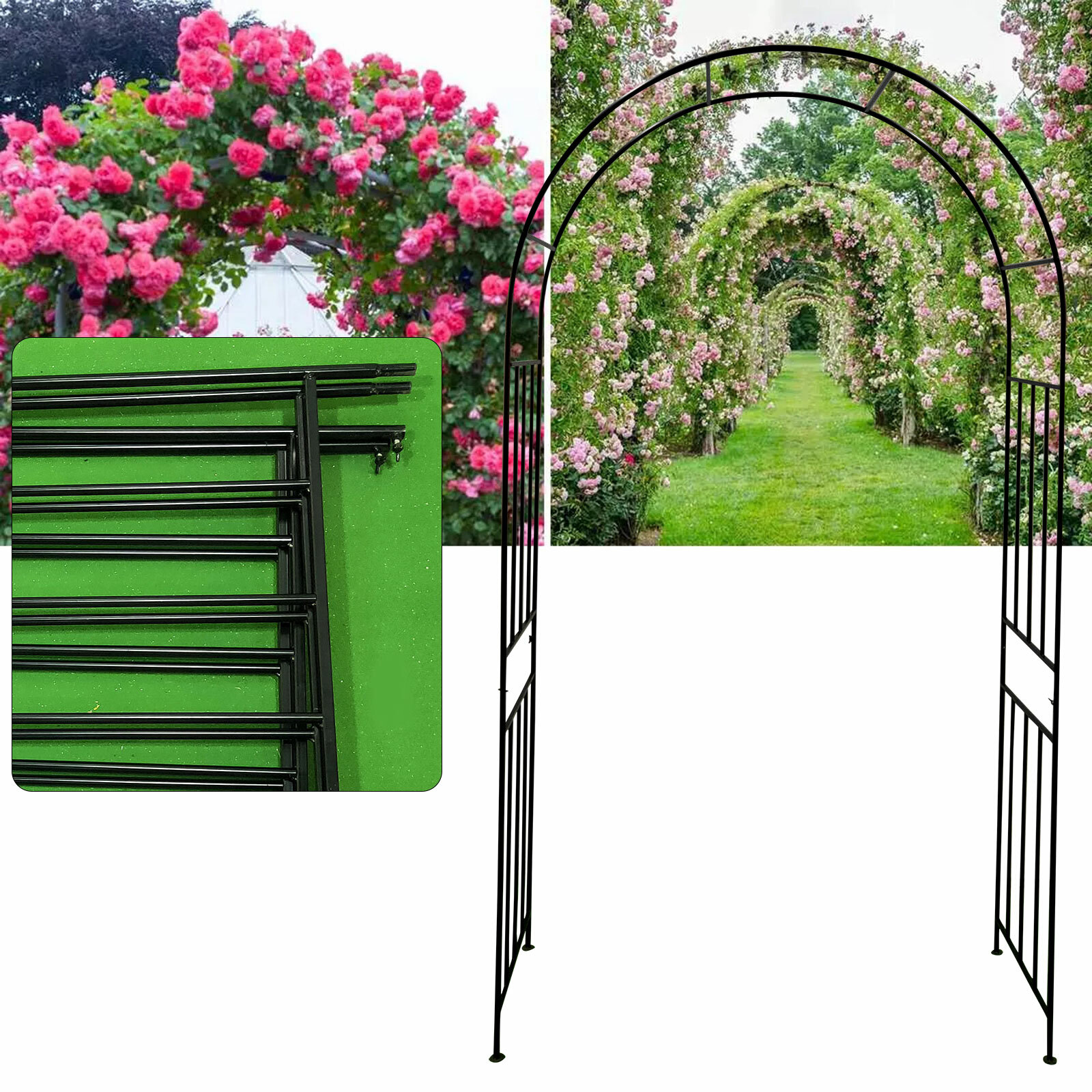Rosenbogen Rankhilfe Rankgitter Gartentor Torbogen Spalier Pergola ... Rosenbogen Rankhilfe Rankgitter Gartentor Torbogen Spalier Pergola ...