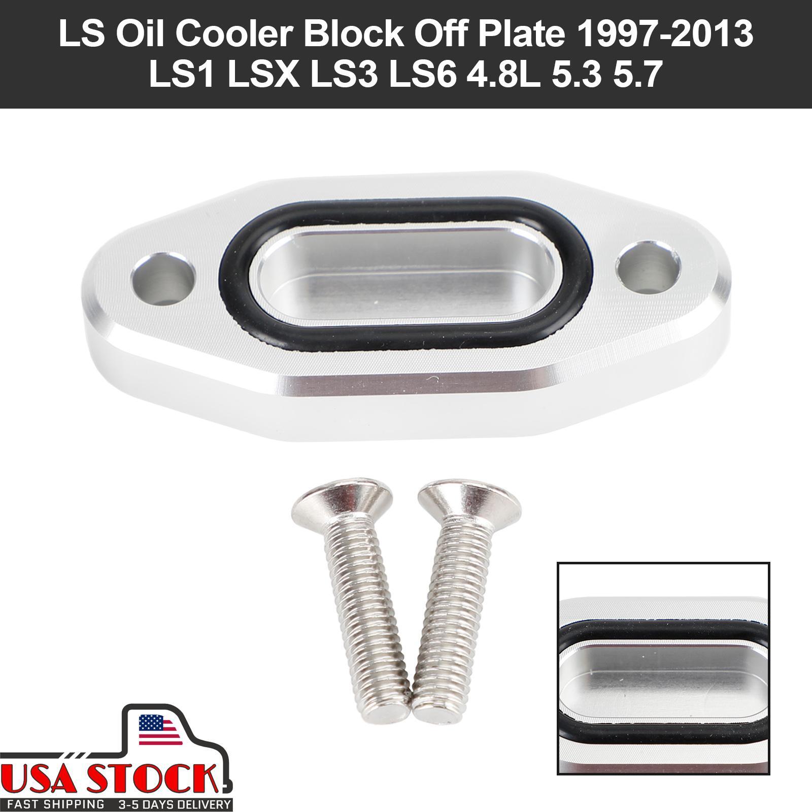 LS Oil Cooler Block Off Bypass Plate 1997-2013