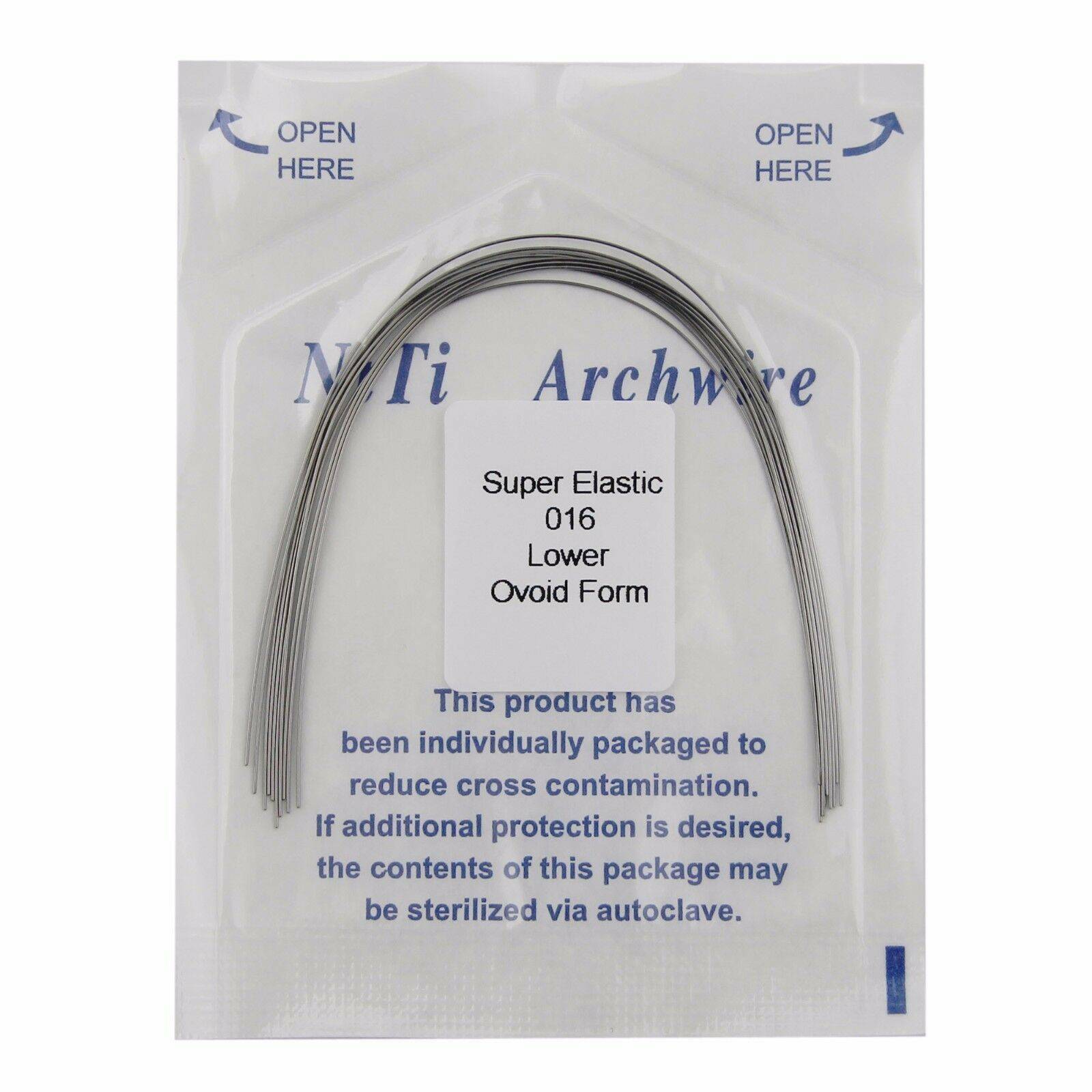 10pcs/pack Dental Orthodontic Arch Wire Super Elastic Niti Round Ovoid ...
