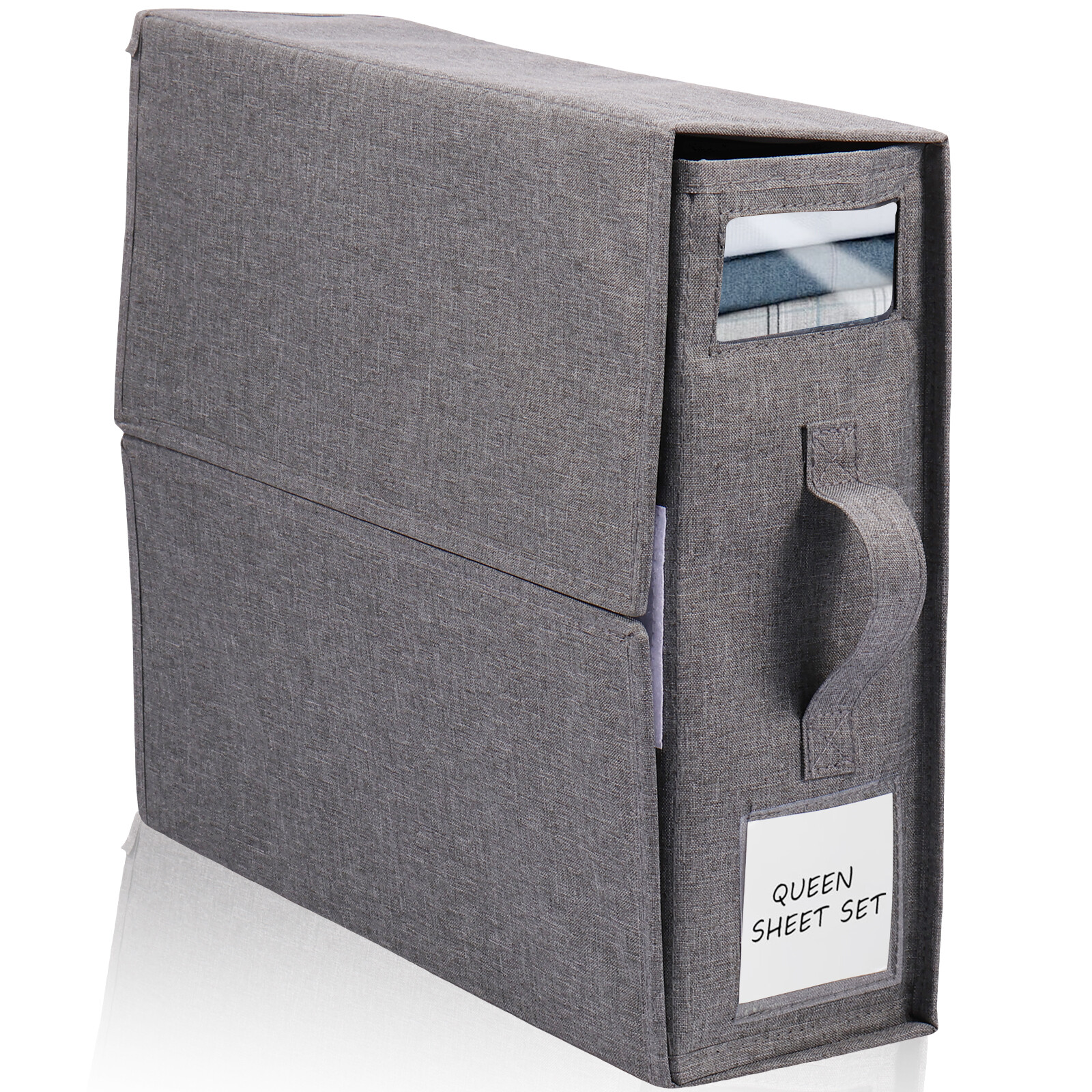 Bed Sheet Storage Bedding Box with Handle Foldable Organizer Oxford ...