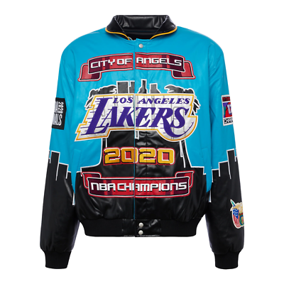 Jeff Hamilton Los Angeles Lakers Championship 2020 Vegan Leather Jacket - BlueのeBay公認海外通販｜セカイモン