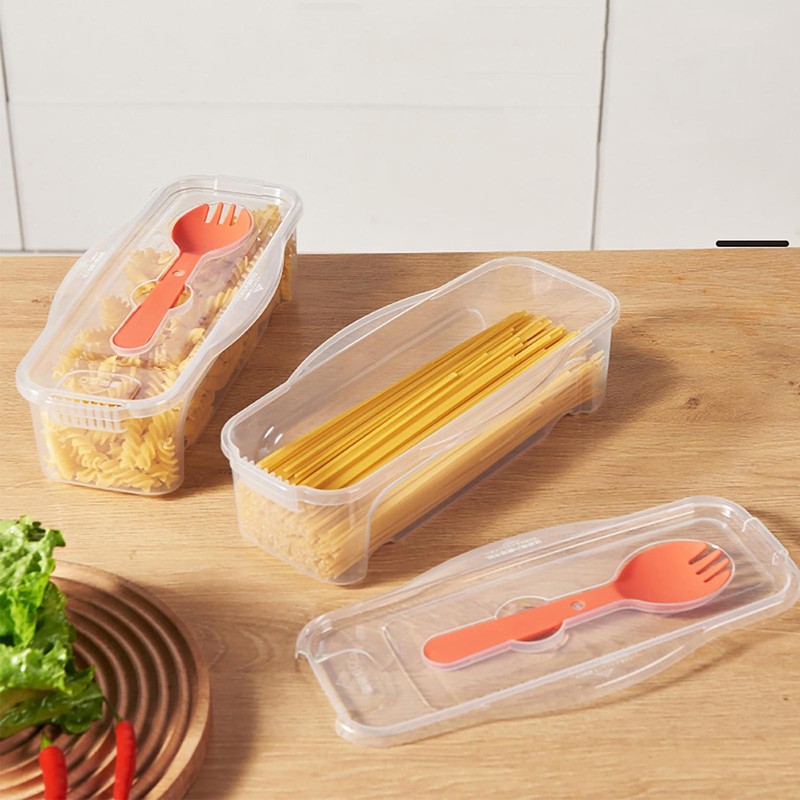 Microwave Pasta Cooker Food Cooking Box with Strainer