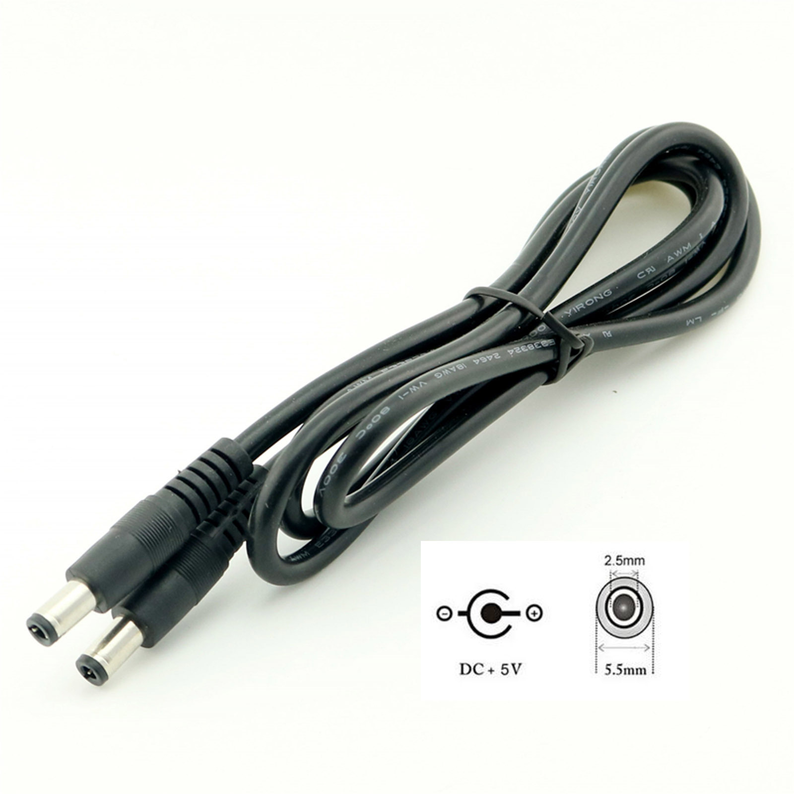 1pcs 5.5mm x 2.5mm Female to 4.8mm x 1.7mm Male Plug DC Power Adapter for CCTV | eBay