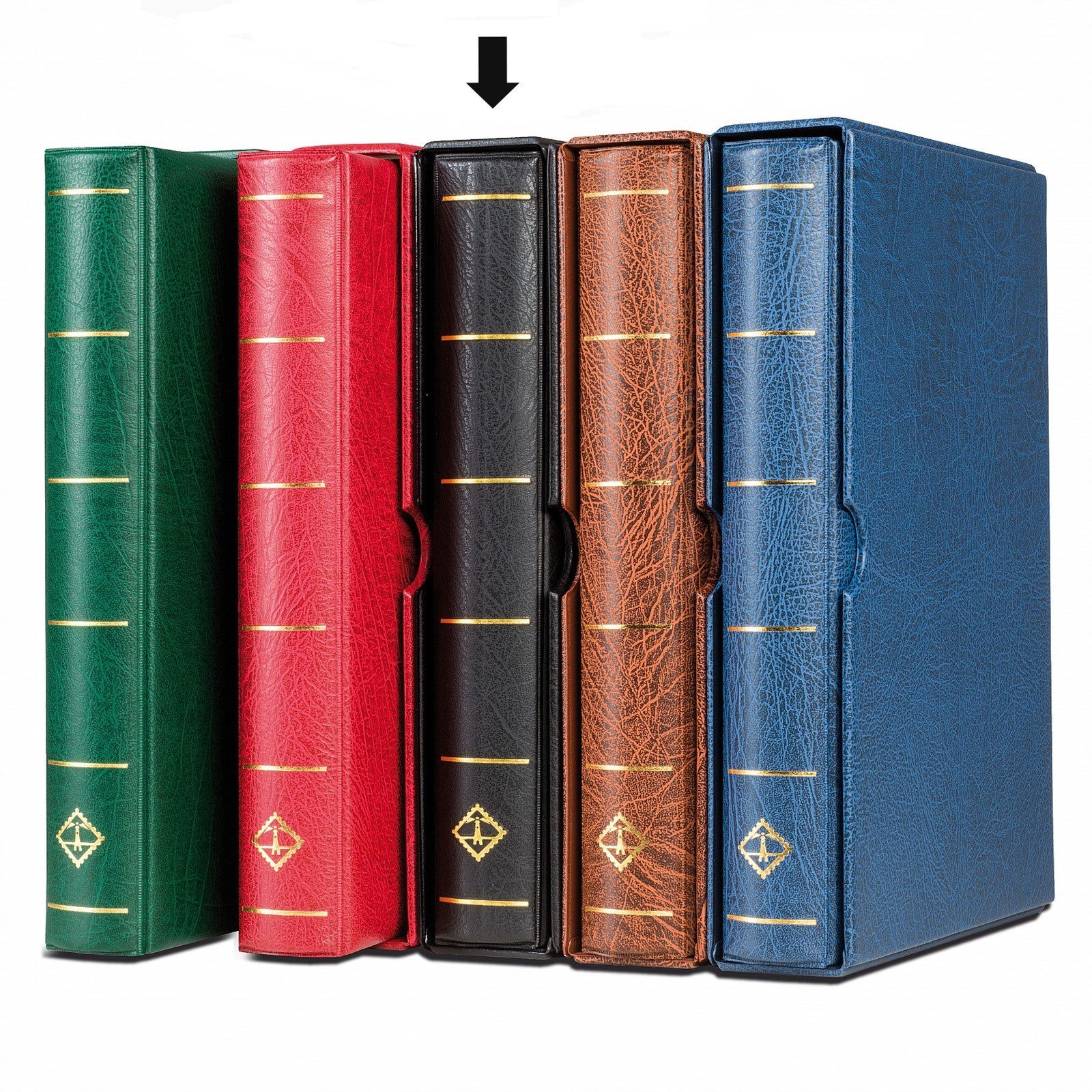 Lighthouse Vario F 3 Ring Binder W Slipcase Black Office Banknotes