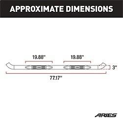 Step Nerf Bar-Laramie, Crew Cab Pickup Aries Offroad 205010 for sale ...