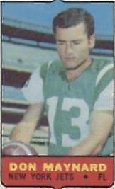 1969 Topps - Mini-Cards (4-in-1) Don Maynard Single Card from Quad for ...