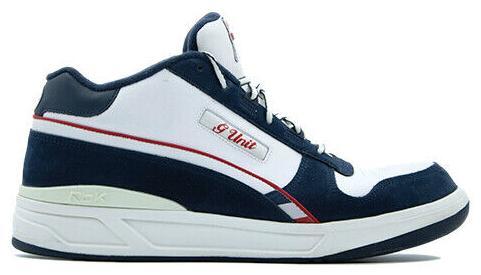 Size 9.5 - Reebok G-Unit G6 2 Mid White Navy for sale online | eBay