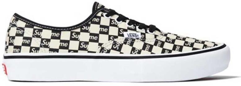 Size 10.5 - VANS Supreme x Authentic Pro Checkered Black for sale ...