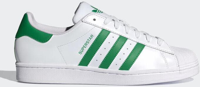 Size 13 - adidas Superstar White Green for sale online | eBay