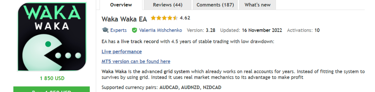 Forex Waka Waka V3.28 EA Robot Unlimited MT4のeBay公認海外通販｜セカイモン