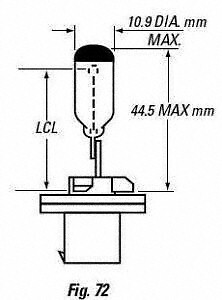 Center High Mount Stop Light Bulb-Coupe GE Lighting 892 for sale online ...