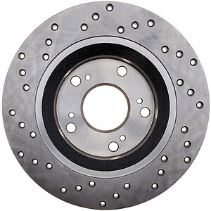 Disc Brake Rotor-Sport Cross-Drilled Stoptech 128.40050L fits 00-09 ...