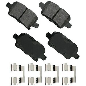 Disc Brake Pad Set-ProACT Ultra Premium Ceramic Pads Akebono ACT1857 ...