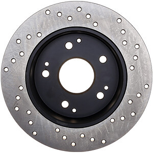 Disc Brake Rotor-Sport Cross-Drilled Stoptech 128.40042R for sale ...