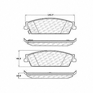Disc Brake Pad Set-C-TEK Ceramic Centric 103.11940 for sale online | eBay