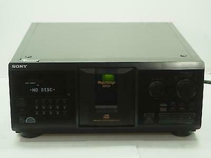 Sony CDP-CX355 300 Disc CD Player with remote,keyboard,cables and ...