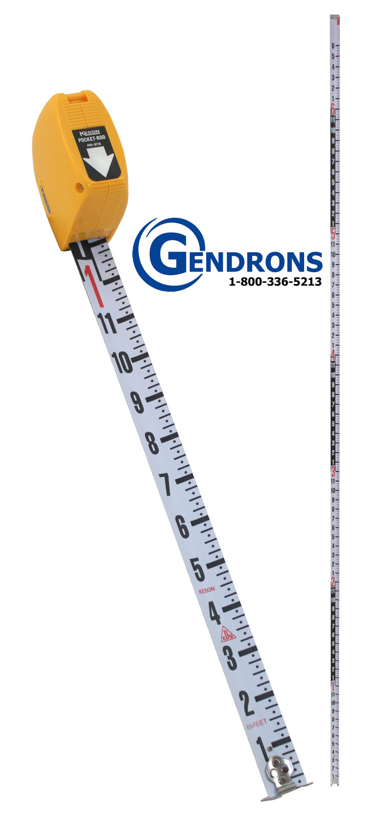 KESON PR618 POCKET GRADE ROD, FOR LASER LEVEL,TRANSIT,TOPCON,SPECTRA ...