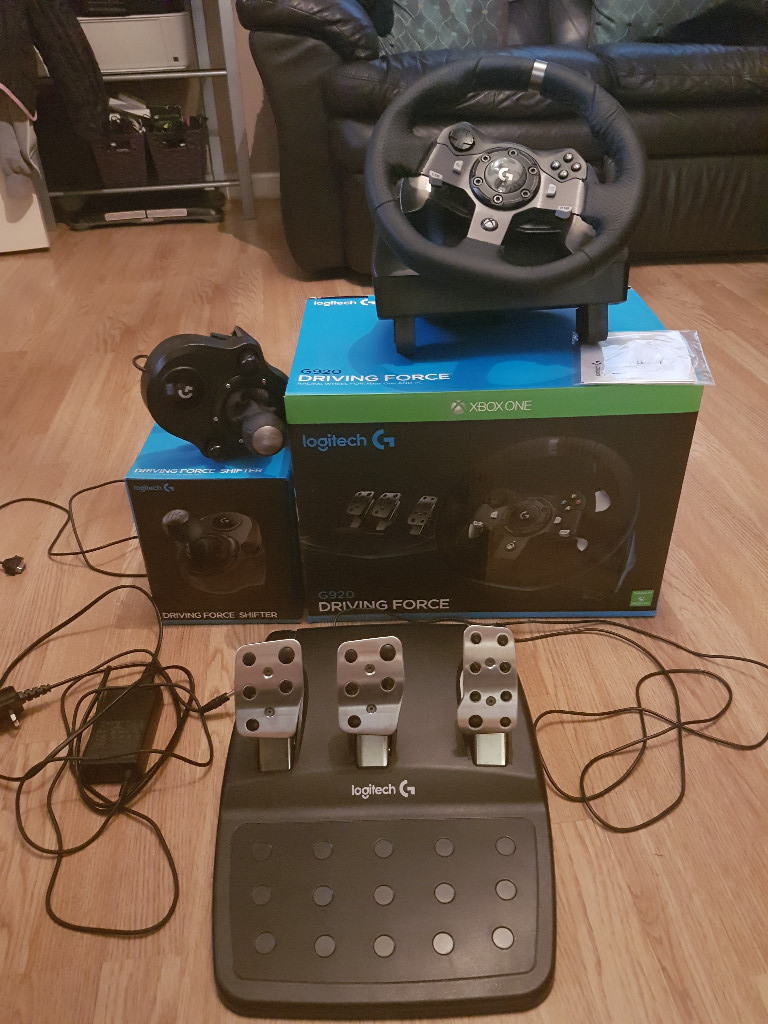 Logitech G920 Steering Wheel and shifter for PC / Xbox one | in Poole ...