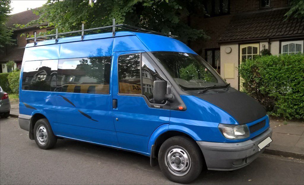 4 Birth 6 Belted Seats Ford Transit Mk6 2003 Mwb Conversion Camper Van