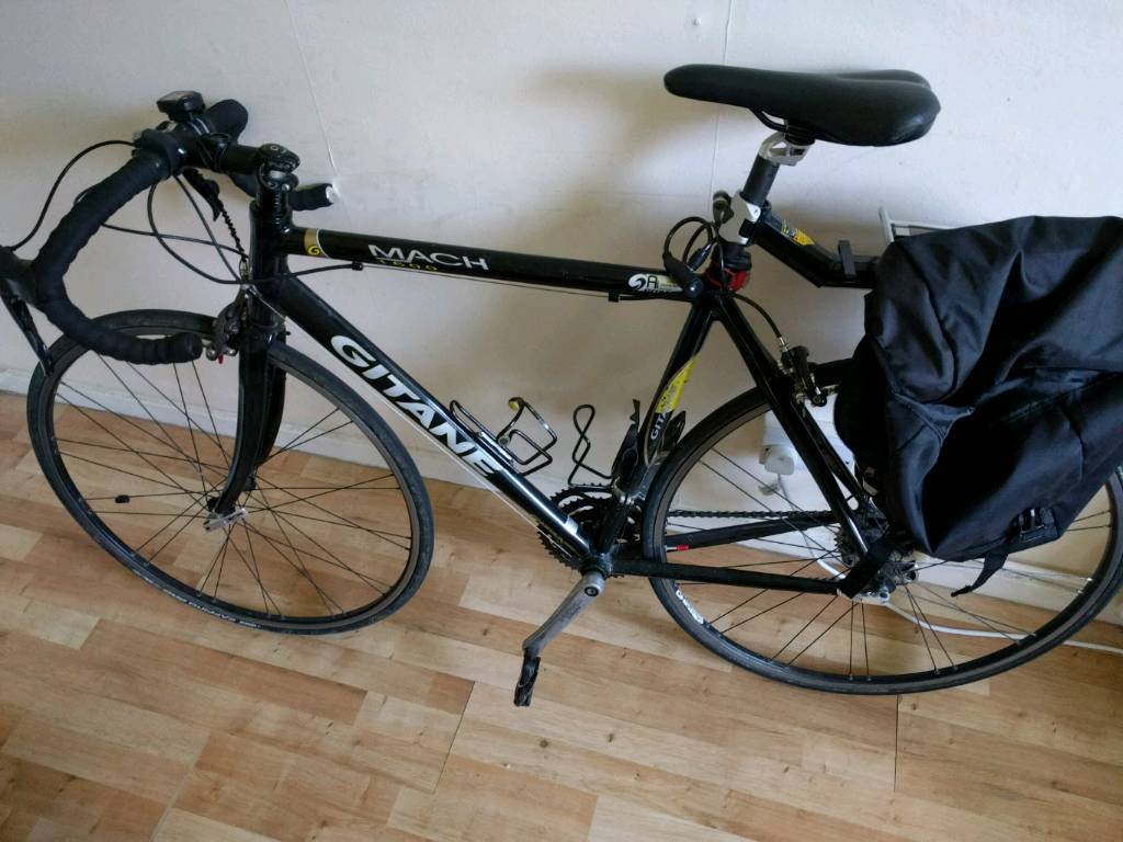 size L Road Bicycle bike Gitane Mach 1600 (carbon forks)+ topeak MTX ...