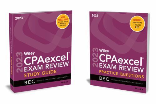 Wiley's CPA 2023 Study Guide + Question Pack: Business Environment and ...