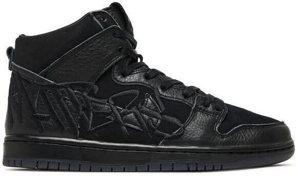 Size 11 - Nike SB Dunk High x FAUST Black Gold for sale online | eBay