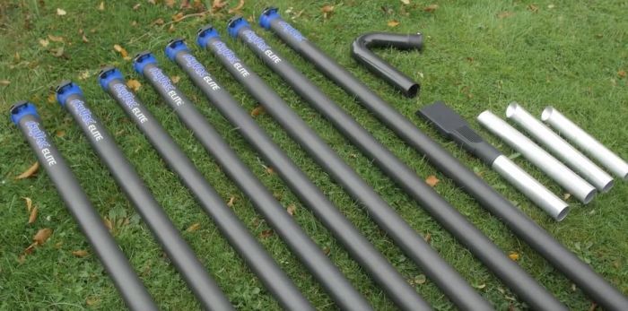 20ft Carbon Fibre Gutter Cleaning Poles (4x1.5m poles) + Bag ...