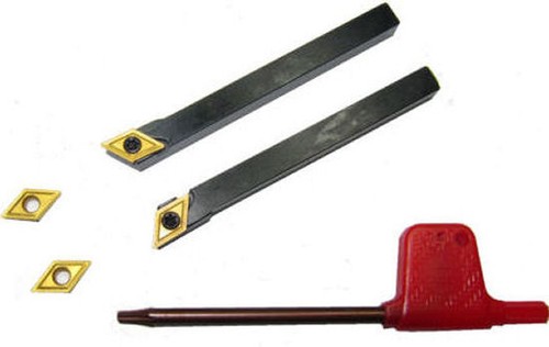 RDGTOOLS 6MM LEFT HAND RIGHT HAND + INSERTS INDEXABLE LATHE TURNING ...