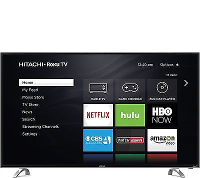Hitachi 55R80 55" Class Smart LED 4K Ultra HDTV with Roku TV for sale ...
