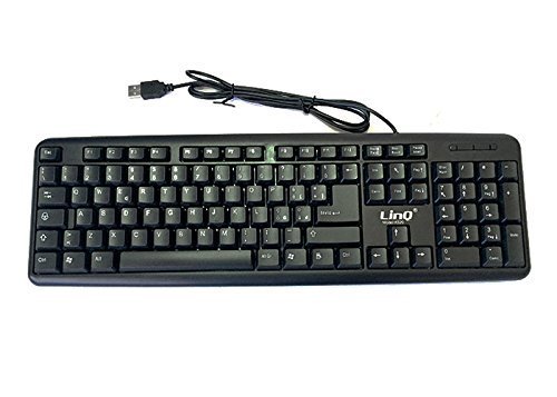 Tastiera Usb Linq Mod. K520 Layout Italia 105 Tasti Black - DipaShop
