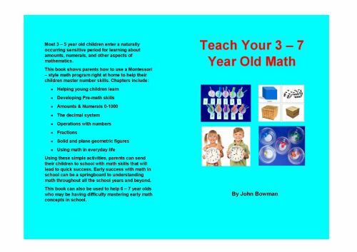Teach Your 3-7 Year Old Math by John Bowman (2014, Trade Paperback) for ...