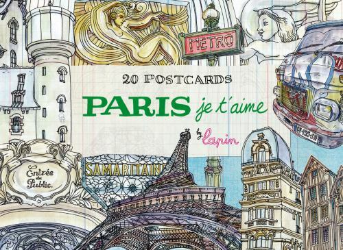 Paris, Je T'aime : 20 Postcards Book by Lapin (2017, Trade Paperback ...