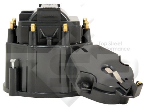 Small Big Block Chevy GM HEI Distributor BLACK Cap and Rotor kit 327 ...