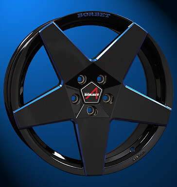 Borbet A neu 8 X 17 5 X 112 45 Schwarz Blue Glossy online kaufen | eBay.de