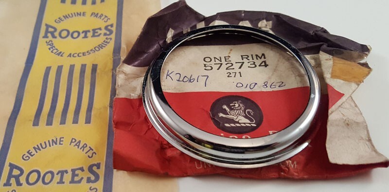 Rootes Group Sunbeam Alpine NOS Lucas Parking Lamp Rim L594 L488 572734 ...