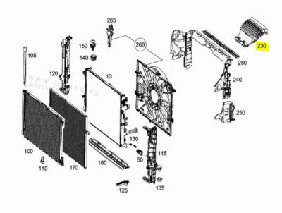 Wasserkühler für Mercedes W222 (S-Klasse) günstig kaufen