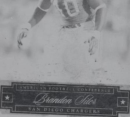 2007 Playoff Prestige - Printing Plate Black #225 Brandon Siler /1 (RC ...