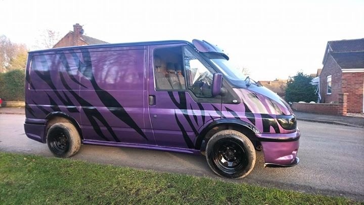modified ford transit van body kit fully boarded 2 owners full history ...