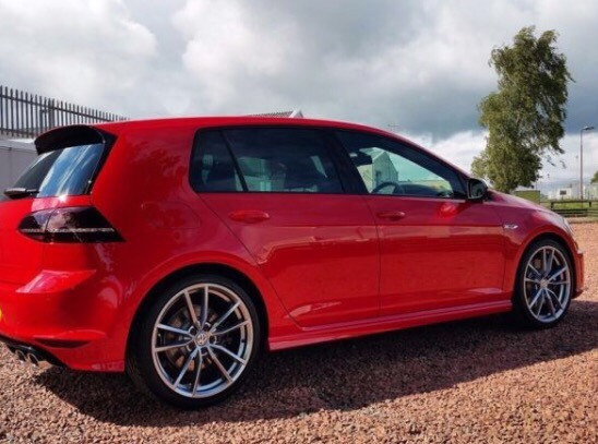 VW GOLF R MK7 19" GENUINE PRETORIA ALLOY WHEELS + BRIDGESTONE TYRES ...